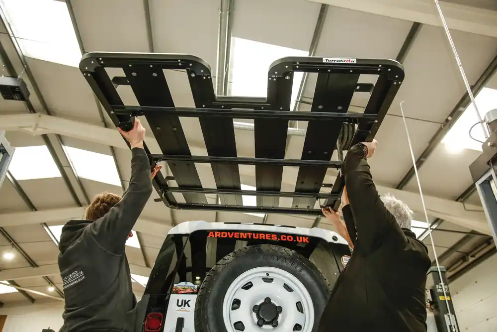 L663 Defender: Fit a Roof Rack and Ladder - Land Rover Monthly