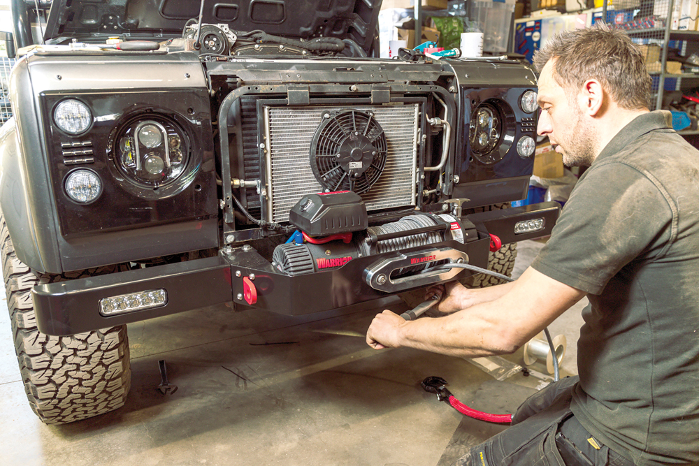 Fitting a Defender winch - Land Rover Monthly