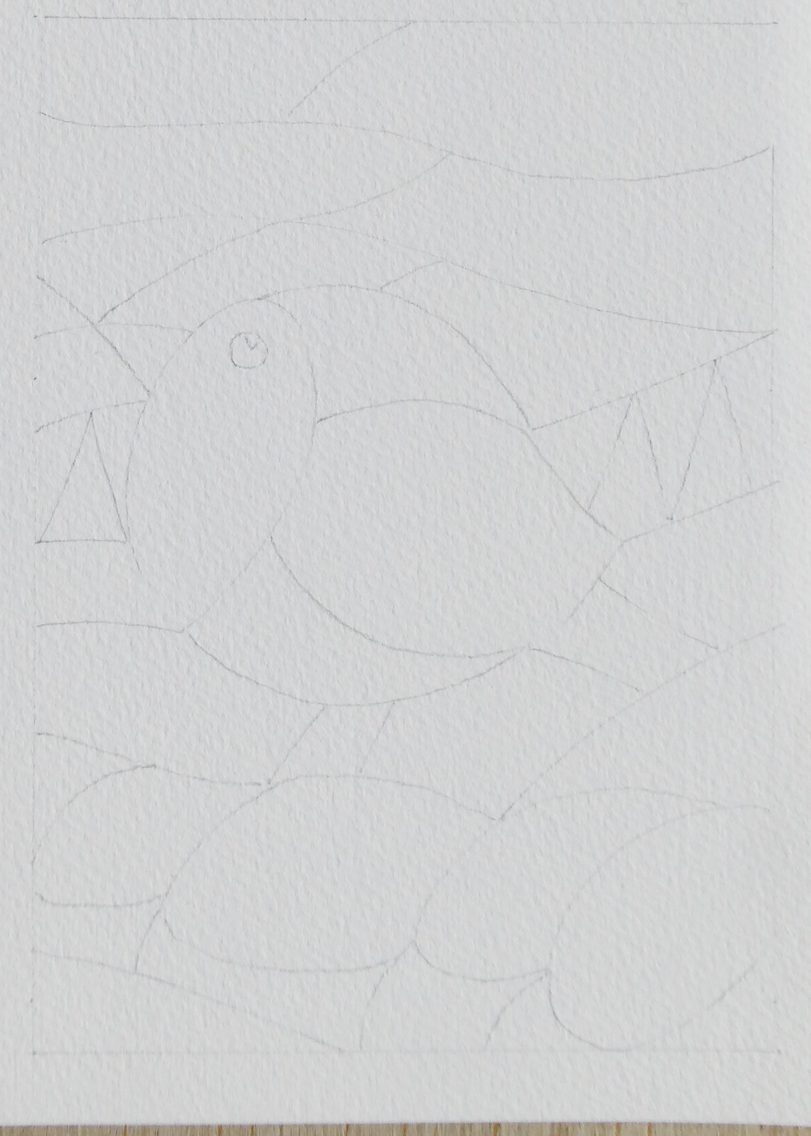 Paint a Christmas card with Lesley Linley - ‘Stained Glass Robin' in ...