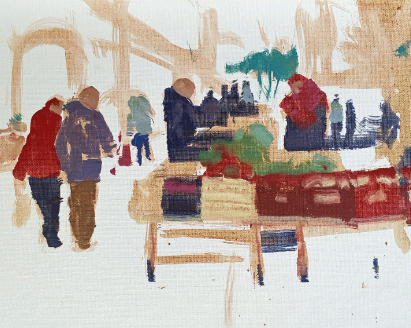 Paint lively scenes in acrylics with Jenny Aitken