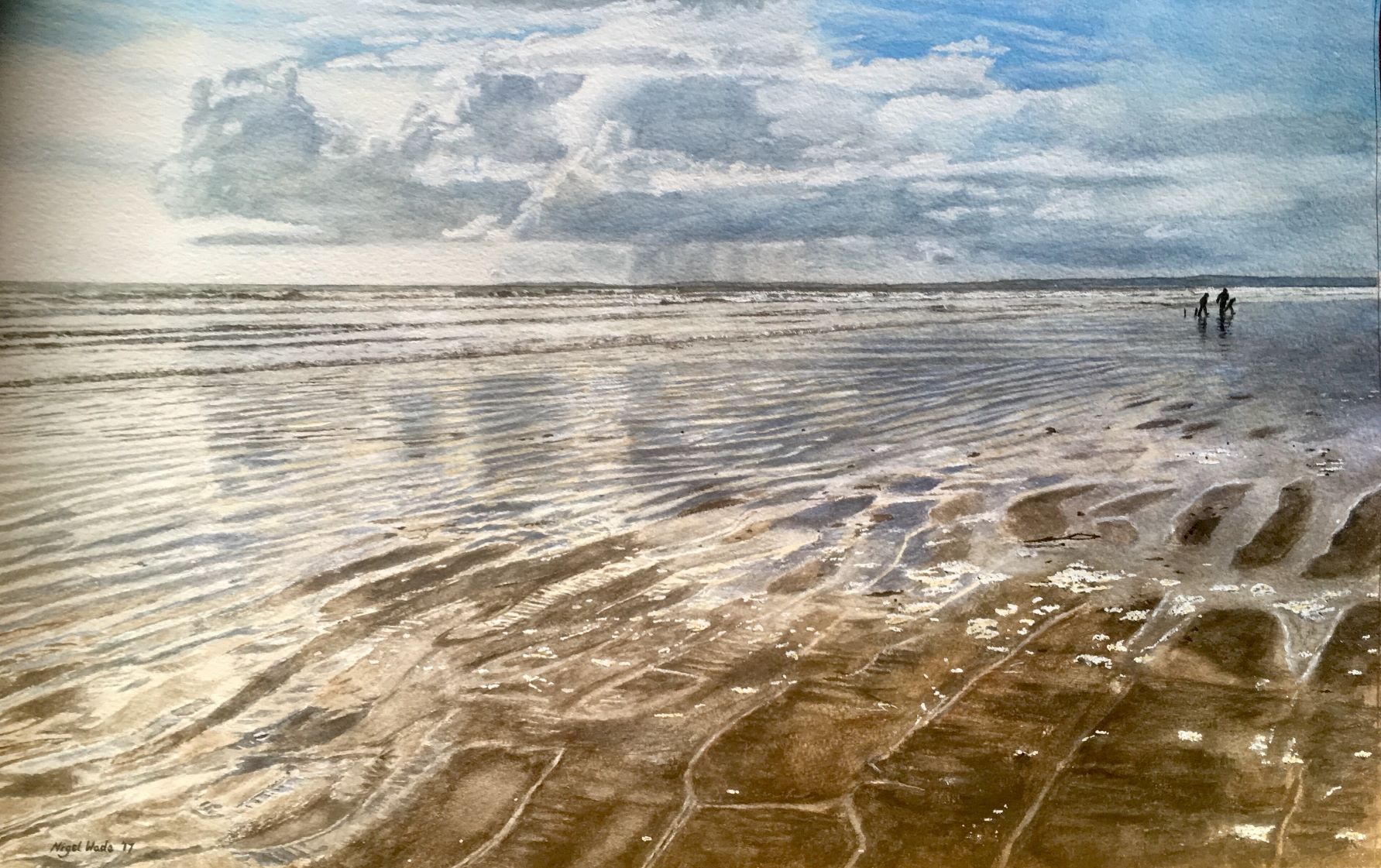 How to paint water in watercolour with Nigel Wade