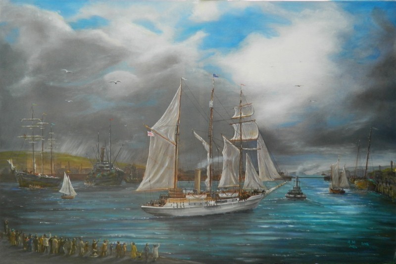 Shackleton's Endurance leaving Plymouth Aug 1914 by Annie Meakin | 13 ...