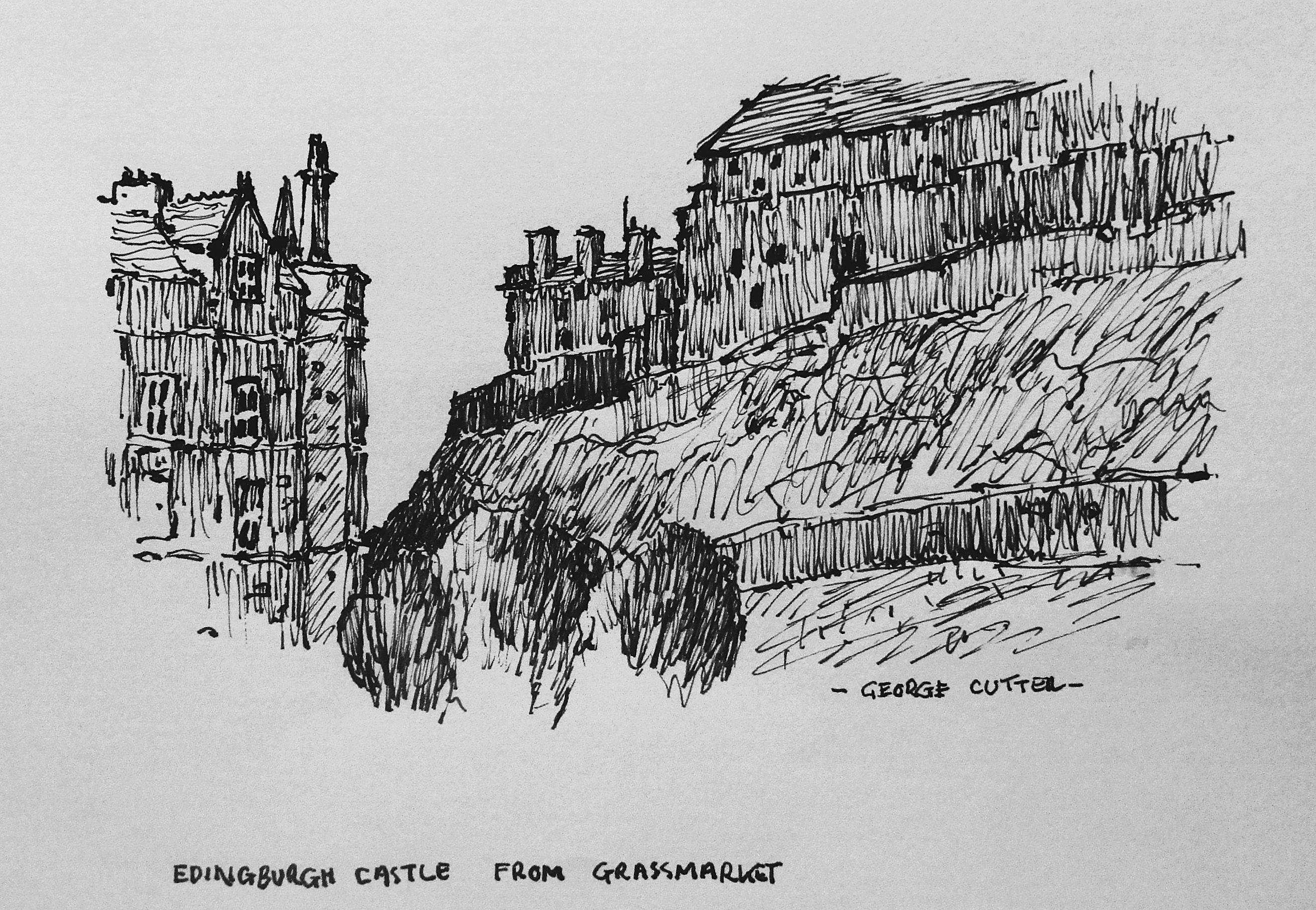 Edingburgh Castle from Grassmont by George Cutter | 11 January 2026