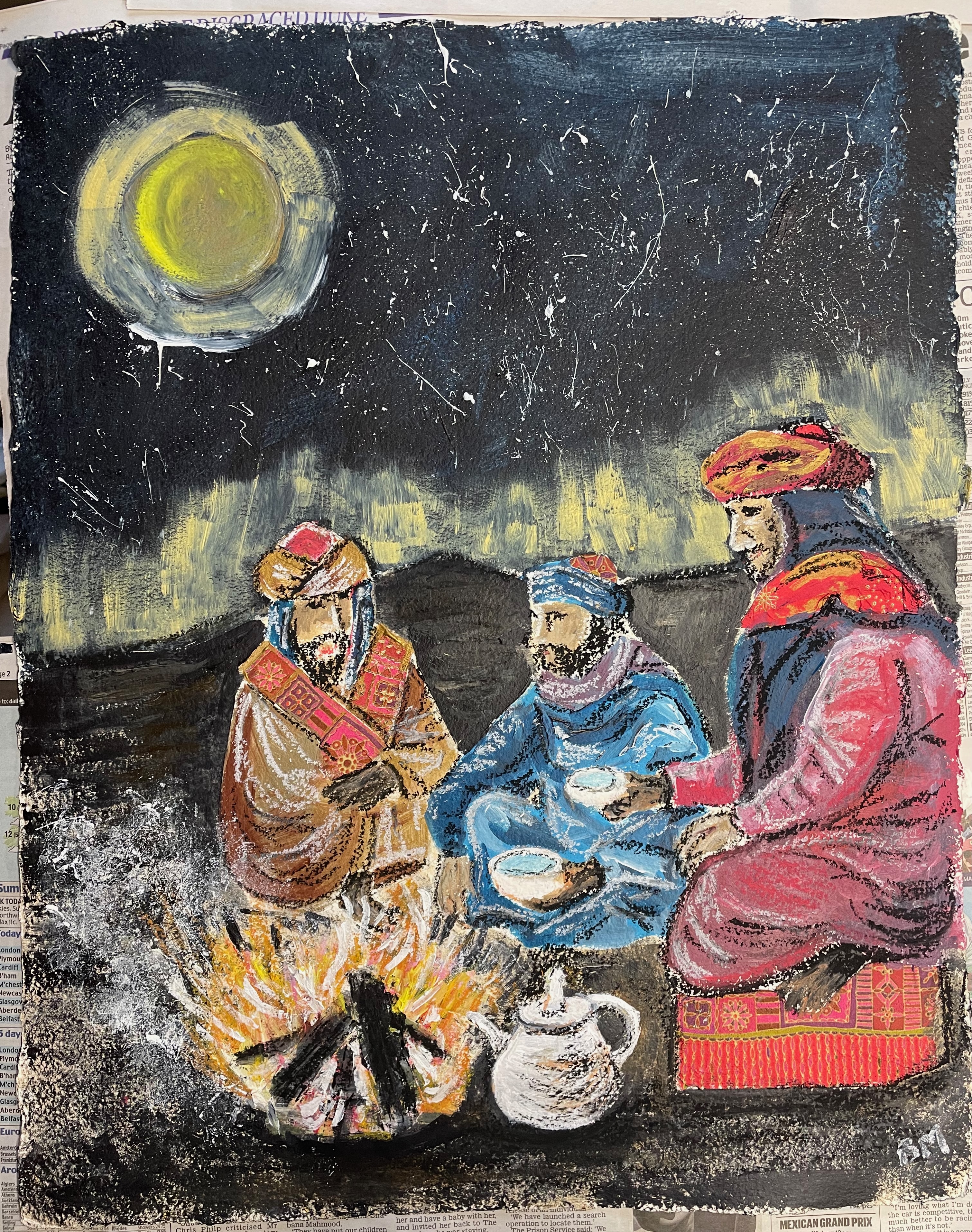 The Three Kings En Route to Bethlehem by Bobbie Matulja | 01 January 2026
