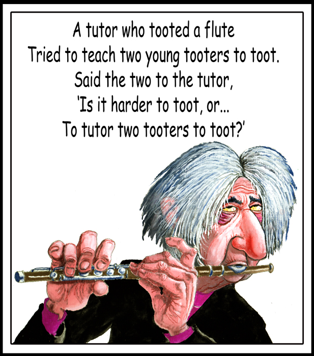 A tongue-twisting limerick. by Lewis Cooper | 16 January 2021