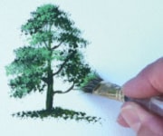 How to Paint a Tree using Acrylic Paints with Terry Harrison