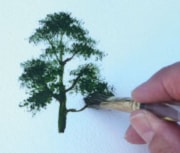 How to Paint a Tree using Acrylic Paints with Terry Harrison