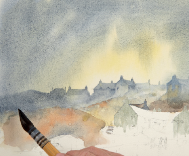 How to Paint Crail Harbour in Watercolour by David Bellamy