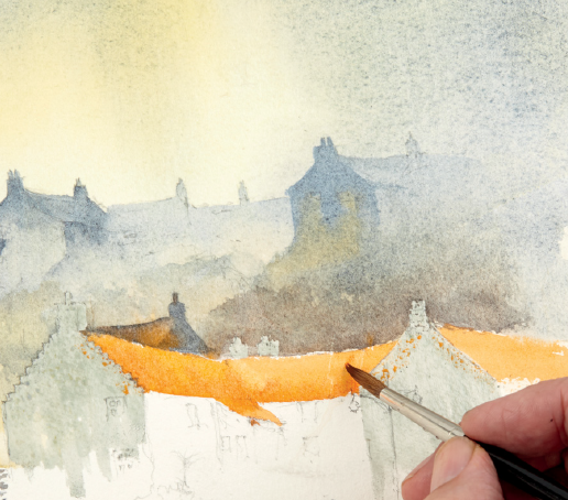 How to Paint Crail Harbour in Watercolour by David Bellamy