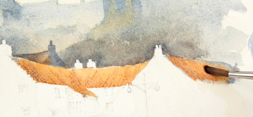 How to Paint Crail Harbour in Watercolour by David Bellamy