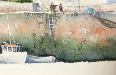 How to Paint Crail Harbour in Watercolour by David Bellamy