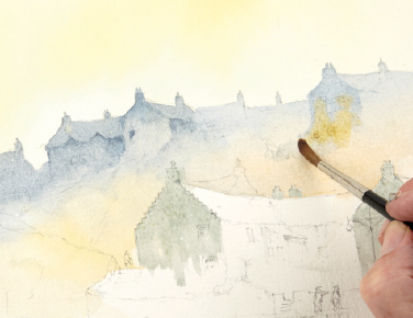 How to Paint Crail Harbour in Watercolour by David Bellamy