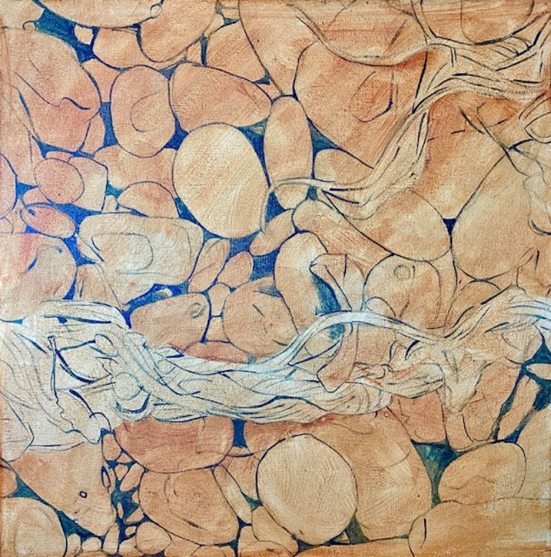 Explore glazing and texture with acrylic mediums