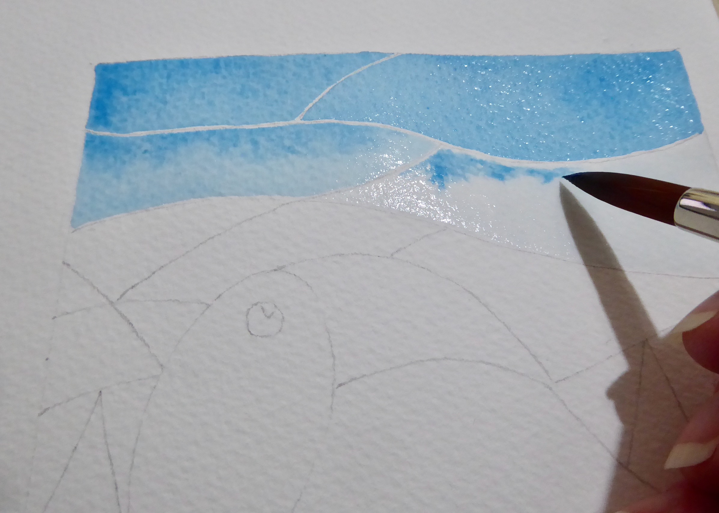 Paint a Christmas card with Lesley Linley - ‘Stained Glass Robin' in ...