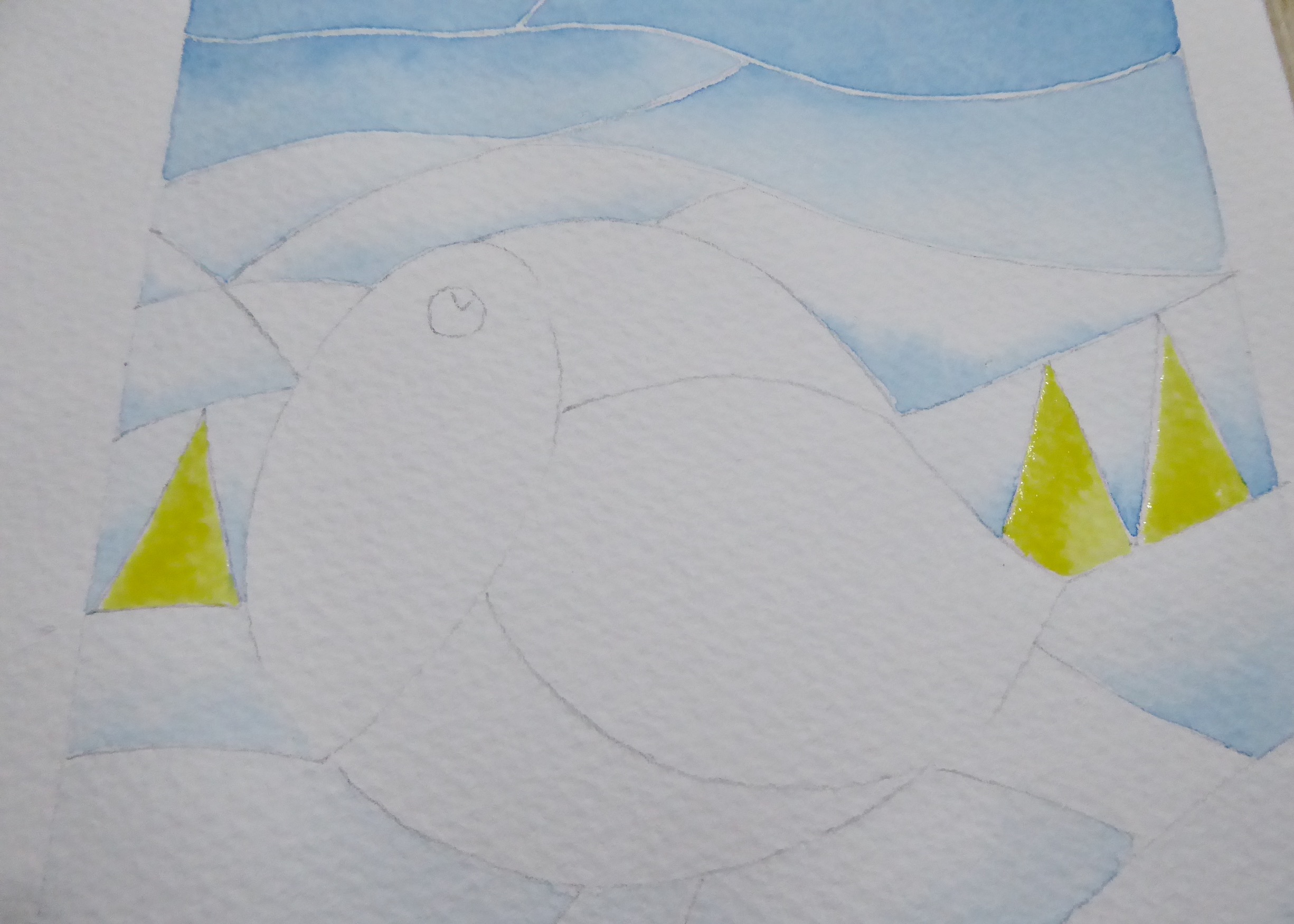 Paint a Christmas card with Lesley Linley - ‘Stained Glass Robin' in ...