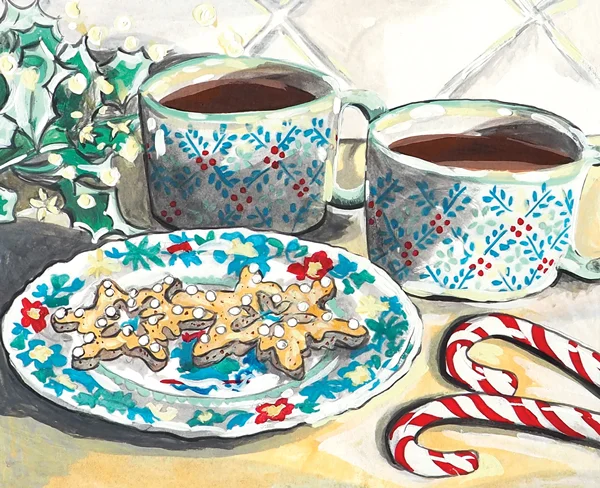 How to paint a Christmas still life with Milly England