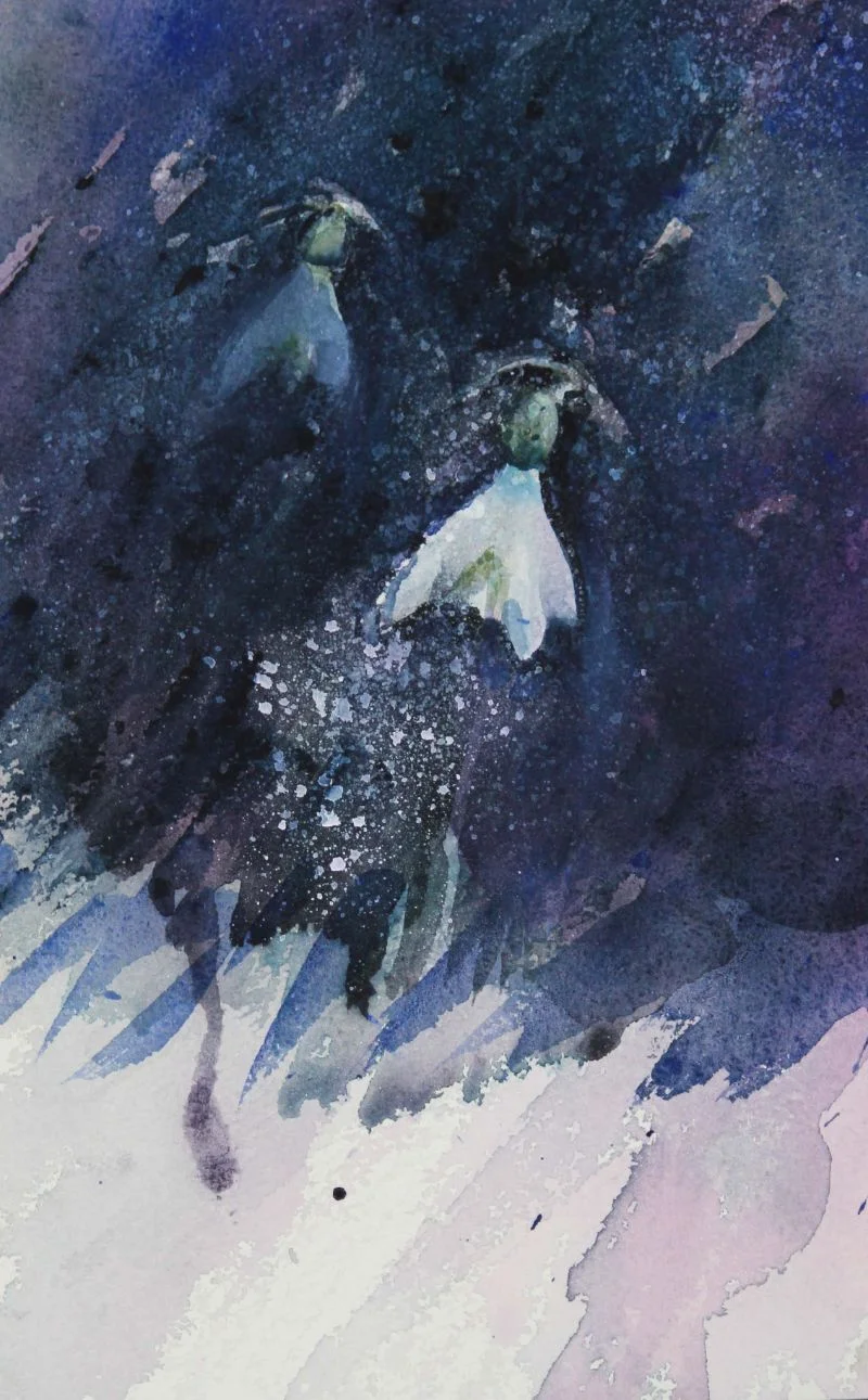 Make the most of blues in your watercolour palette