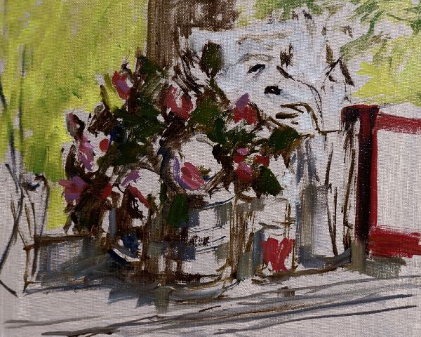 How to paint roses in a Cornish jug in oils with Helen Tarr