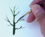 How to Paint a Tree using Acrylic Paints with Terry Harrison