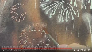 How to paint fireworks