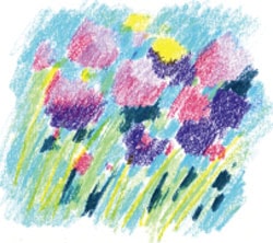 How to Paint Spring Flowers in Pastel