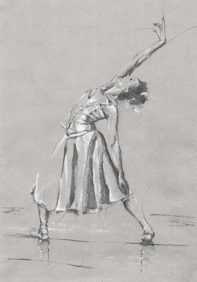 how to draw figures with charcoal