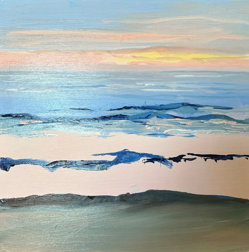 How to paint seascapes with swimmers