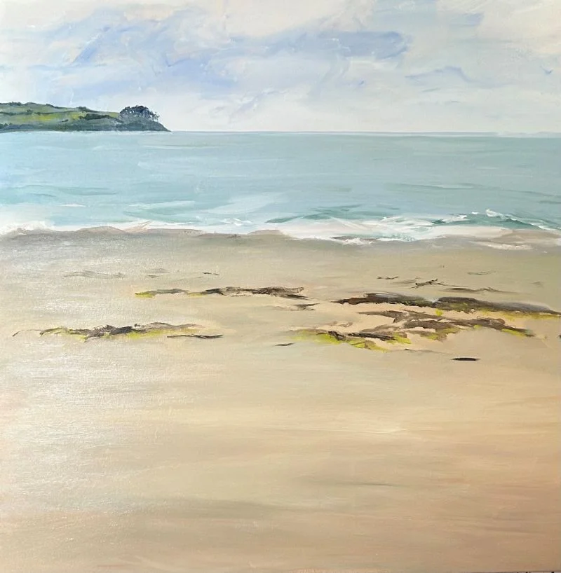 How to paint seascapes with swimmers