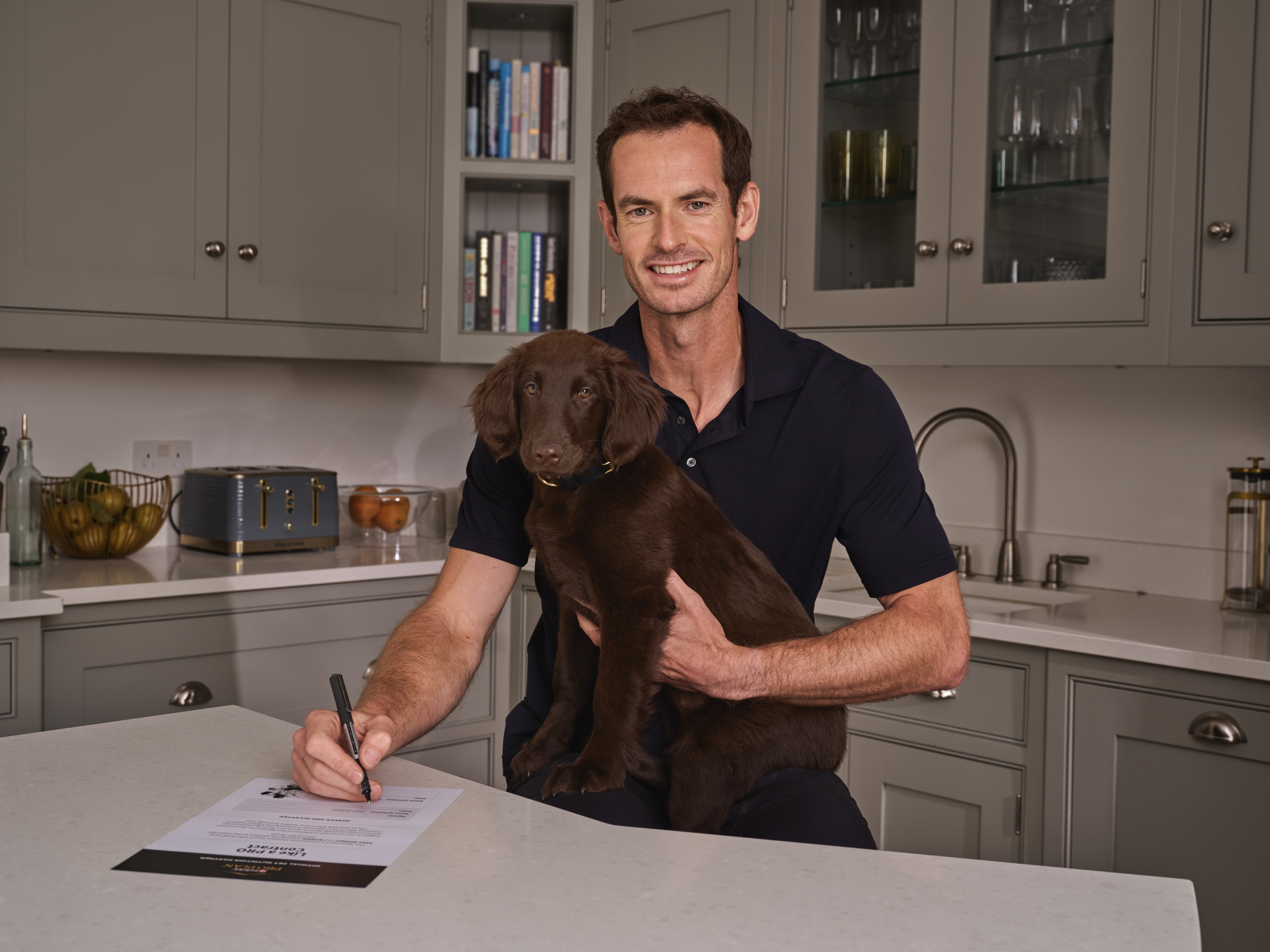 Andy Murray and puppy Bonnie - A Partnership with Purina PRO PLAN - Pet ...