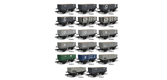 New GER 5-Plank and 7-Plank all-purpose General Merchandise Open wagons ...