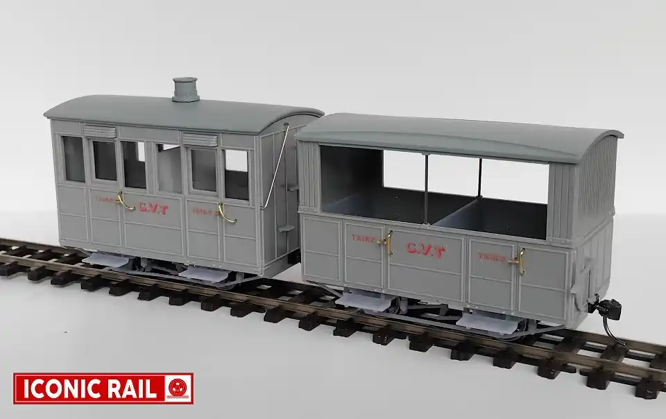 New Glyn Valley Tramway 3rd Class Open Coach from Iconic Rail - World ...