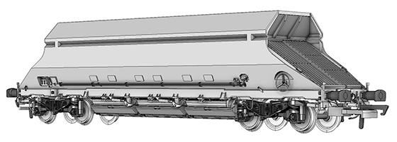IIA-B and HOA-B hoppers incoming from Revolution - World Of Railways