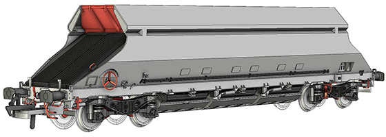 IIA-B and HOA-B hoppers incoming from Revolution - World Of Railways